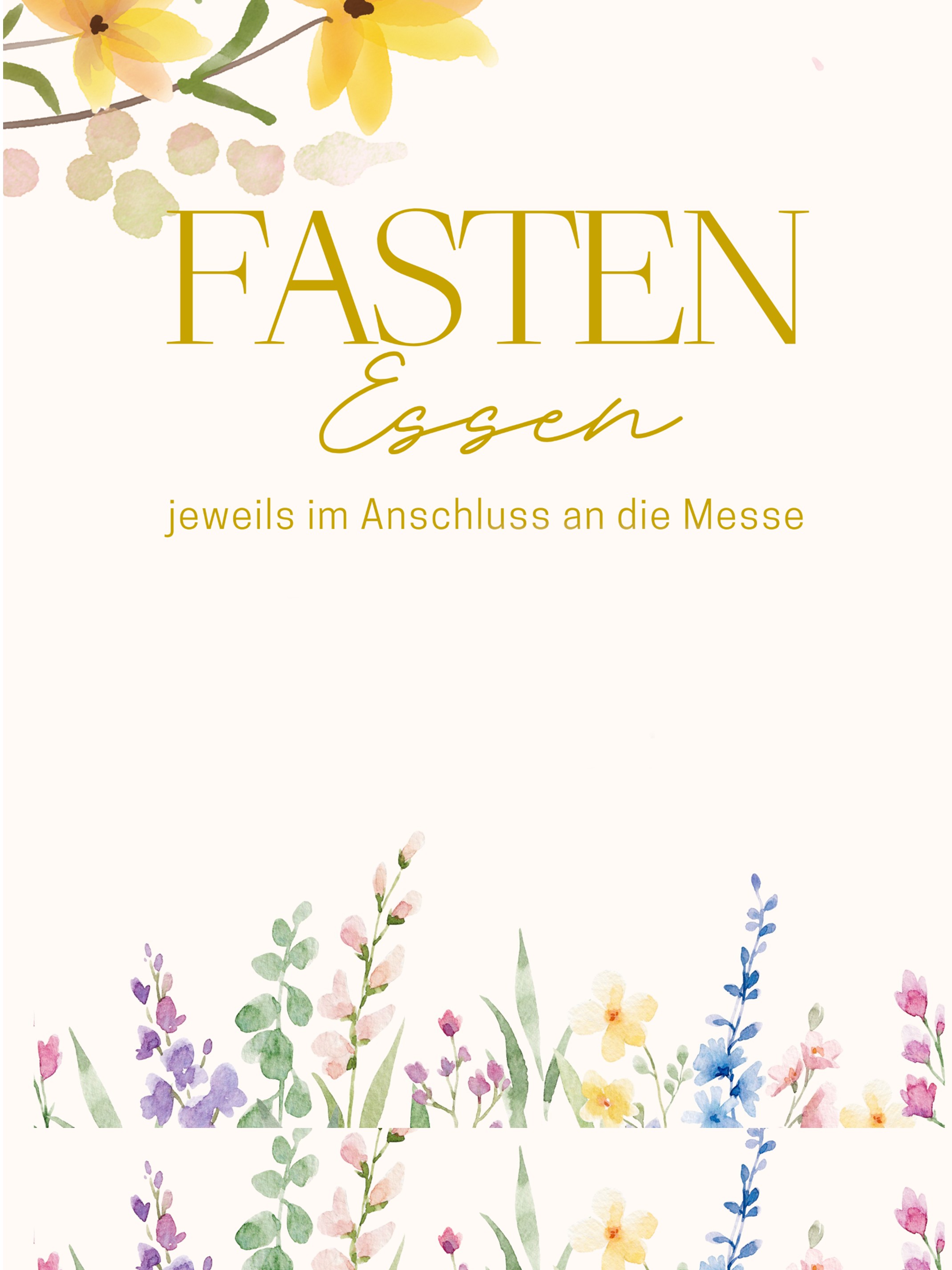 Pfarrei St. Anna Braunfels: Vorankündigung: Fastenessen